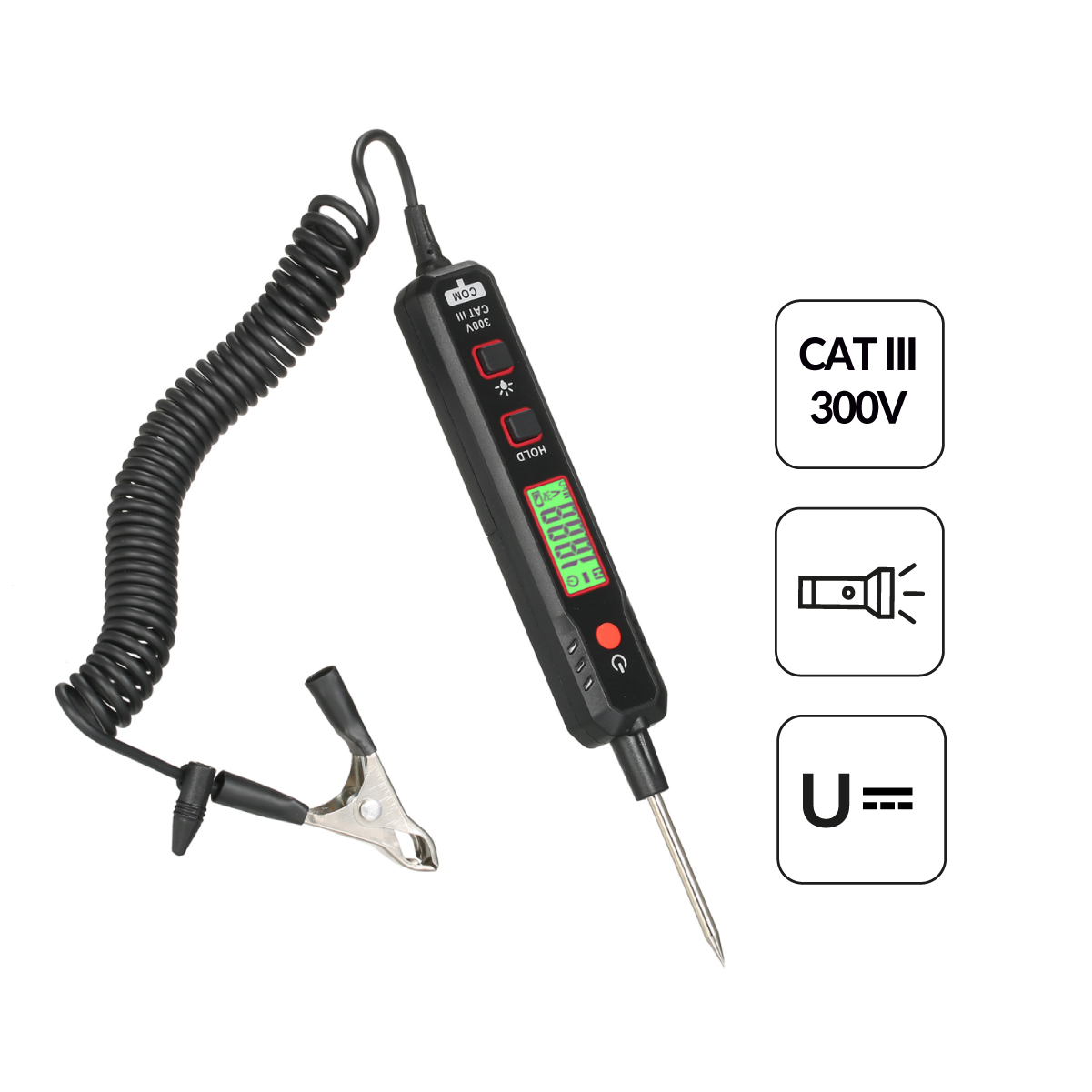 Тестер напряжения и обрыва цепи автомобильный DC 100В iCartool IC-U100A [IC-U100A] купить в Минске