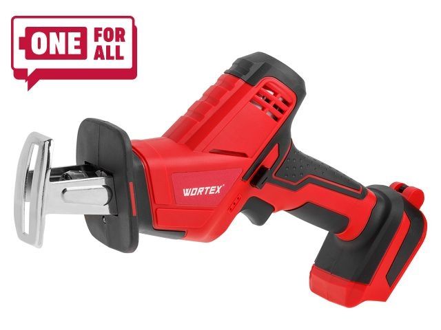 Аккум. сабельная пила WORTEX CSR 1018 E в кор. ALL1 XLT SOLO 18В, дер.100 мм [CSR1018E0029 ...